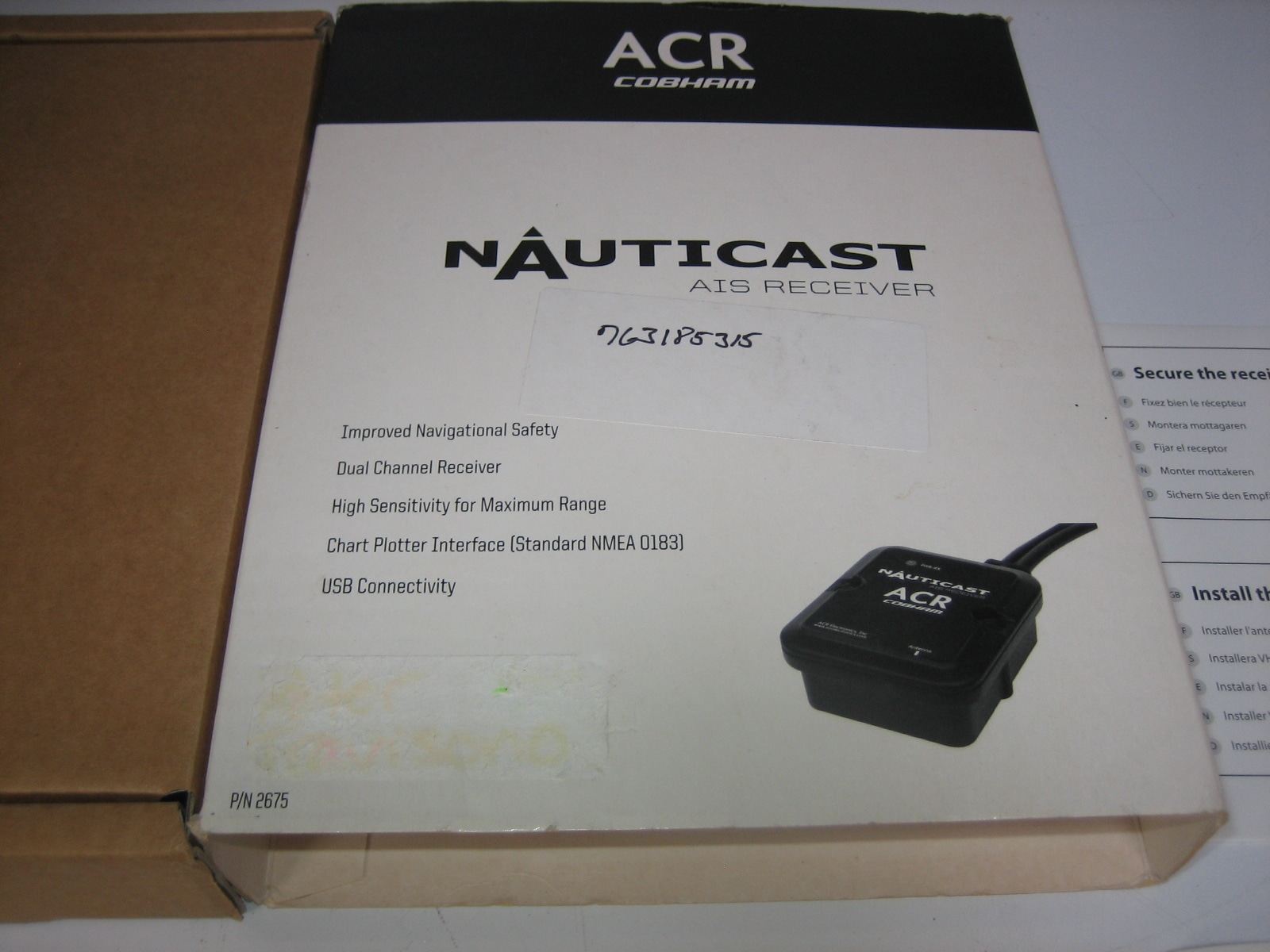 ACR 2675 Cobham Nauticast AIS Receiver Kit - NEW OLD STOCK - USB ...