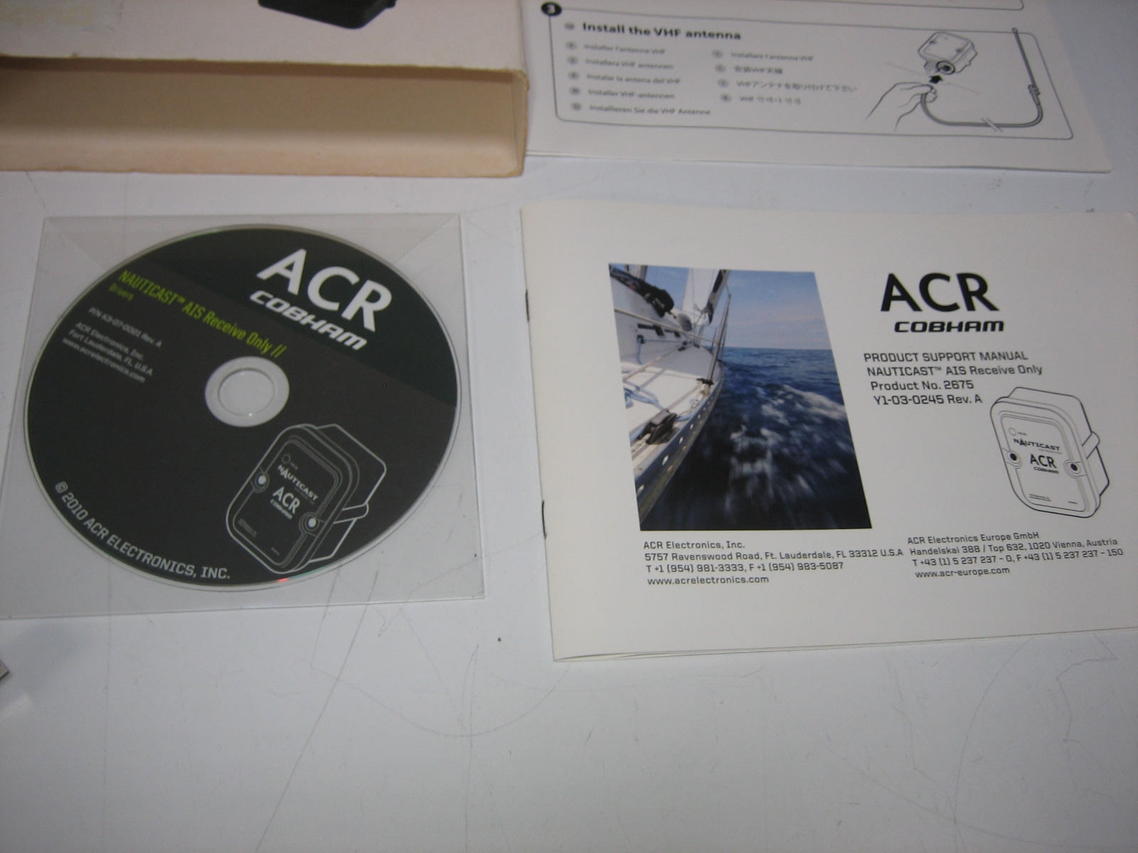 ACR 2675 Cobham Nauticast AIS Receiver Kit - NEW OLD STOCK - USB ...
