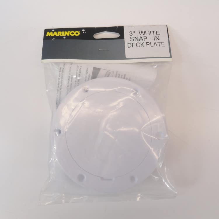 Marinco N10863DW - 3in White Snap-In Marine Boat Deck Plate - NEW OLD ...