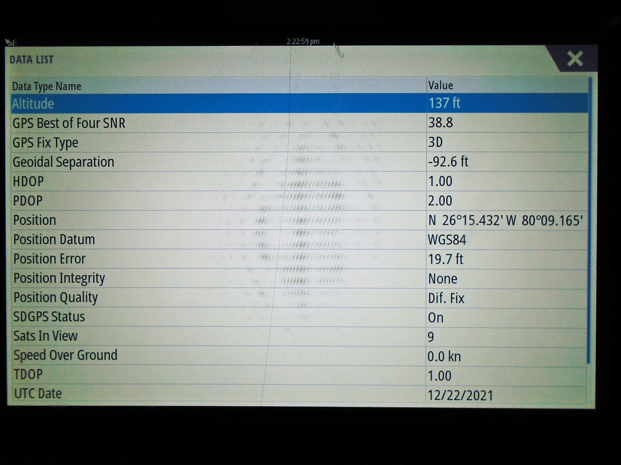 Simrad GS-15 GPS Antenna - NMEA2K Drop Cable - Tested Working - Max ...