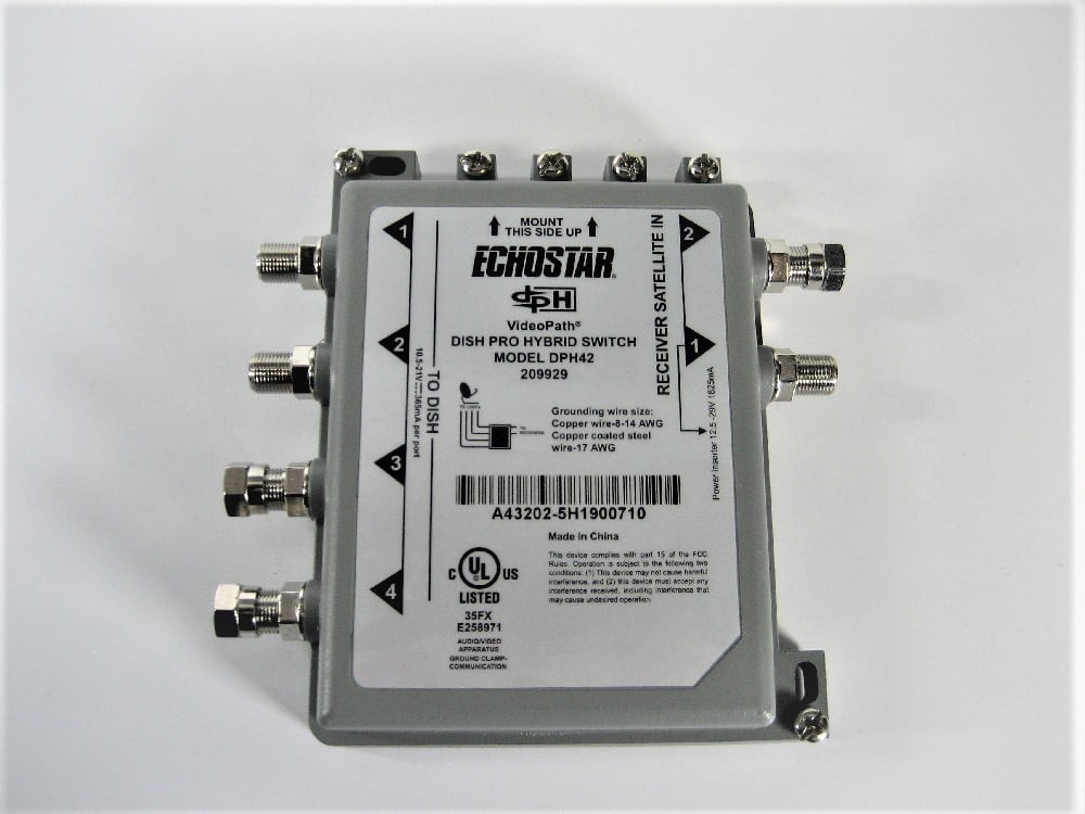 DISH Pro Hybrid Switch DPH42 w/ Power Inserter - New Open Box - Free ...