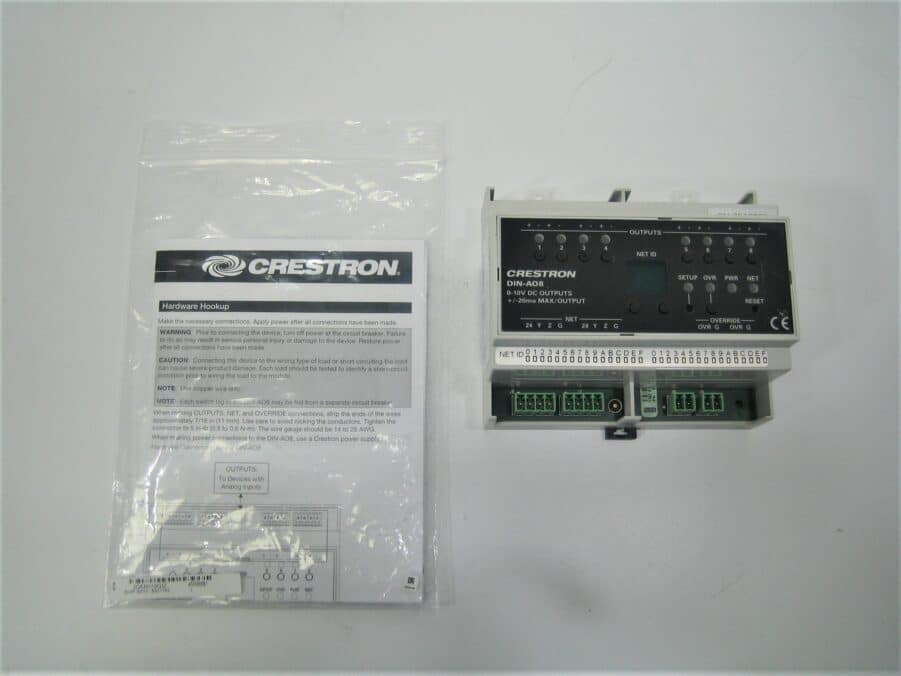 Crestron DIN Rail Analog Output Module-DIN-AO8 - Used - Free US ...