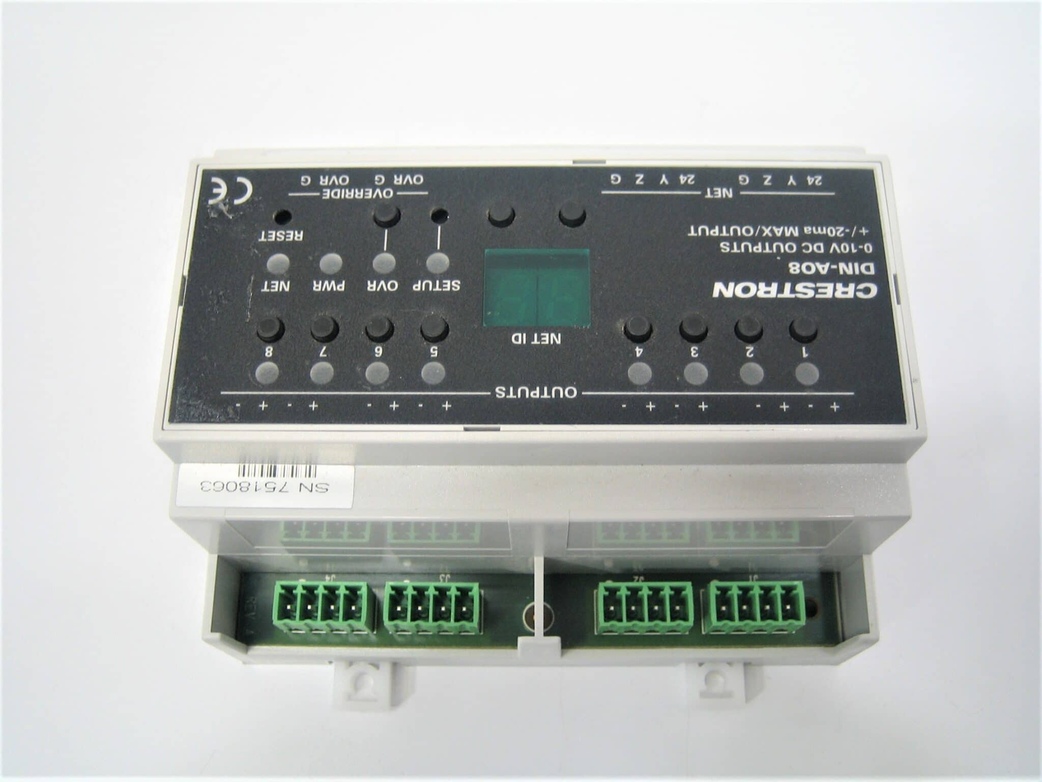 Crestron DIN Rail Analog Output Module-DIN-AO8 - Used - Free US ...