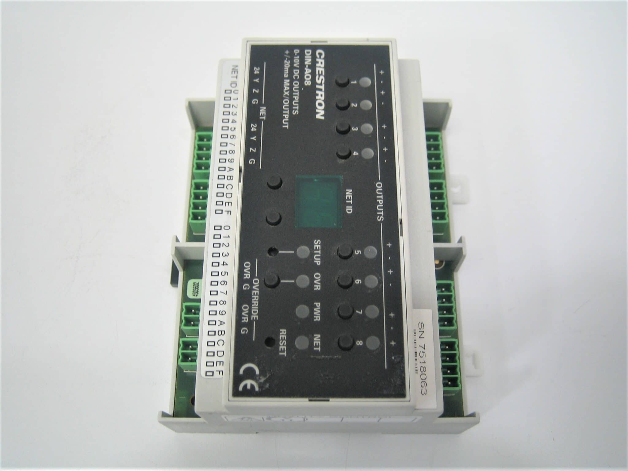 Crestron DIN Rail Analog Output Module-DIN-AO8 - Used - Free US ...