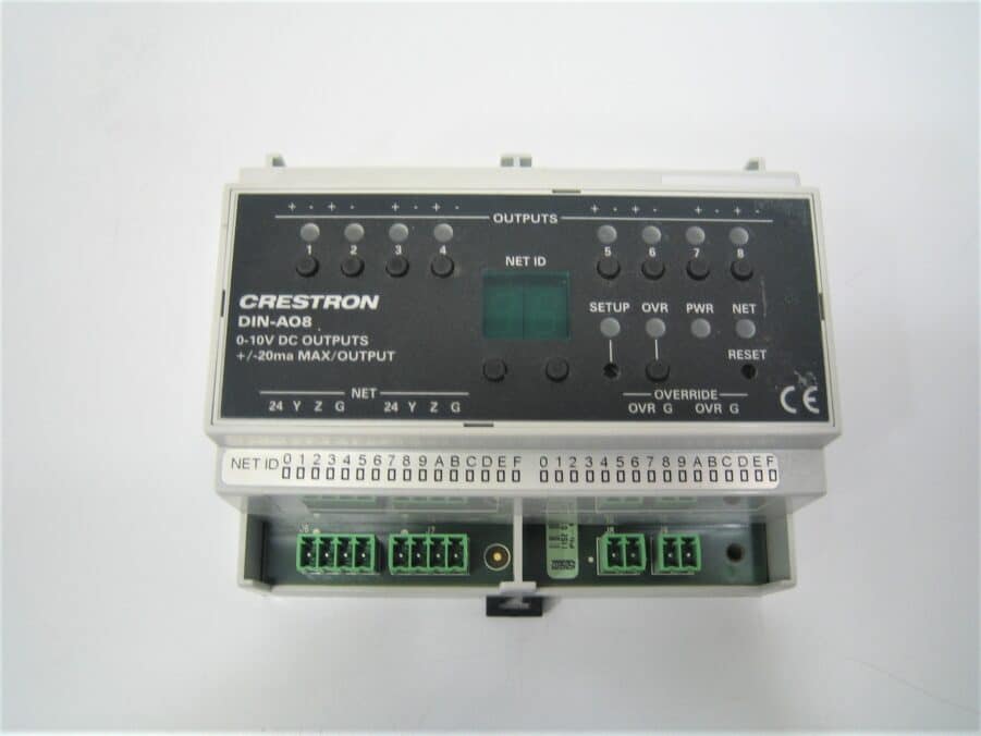 Crestron DIN Rail Analog Output Module-DIN-AO8 - Used - Free US ...