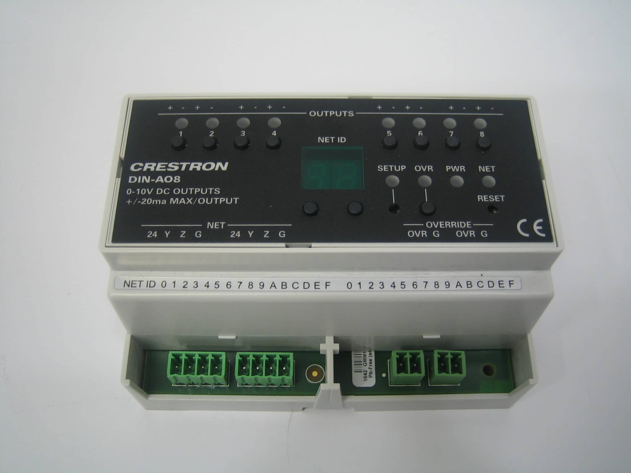 Crestron DIN Rail Analog Output Module-DIN-AO8 - New Open Box - Free US ...