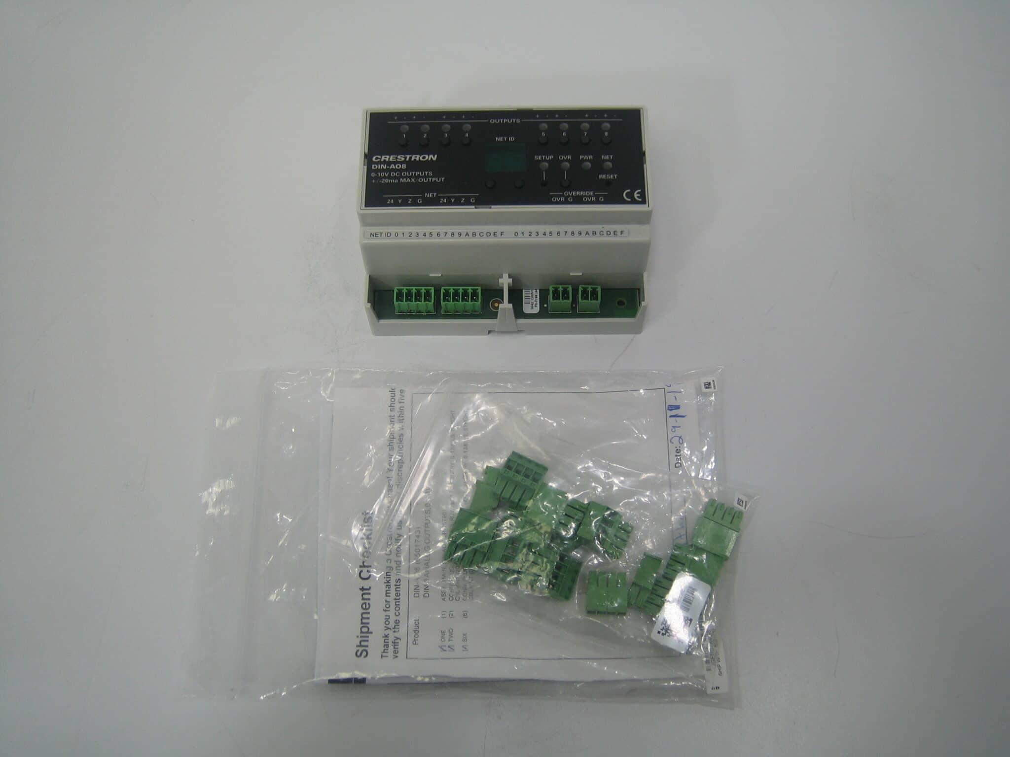 Crestron DIN Rail Analog Output Module-DIN-AO8 - New Open Box - Free US ...