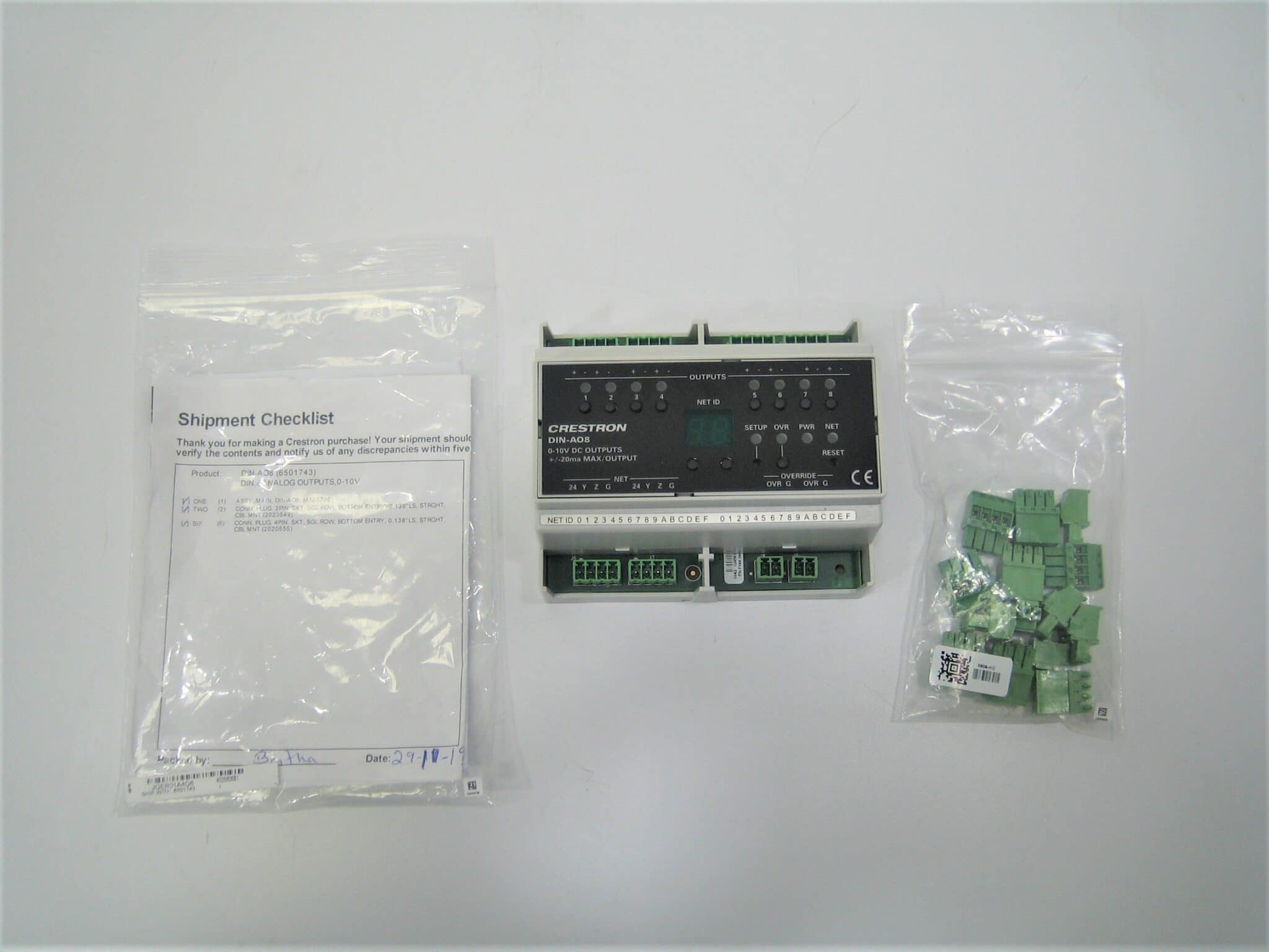 Crestron DIN Rail Analog Output Module-DIN-AO8 - New Open Box - Free US ...