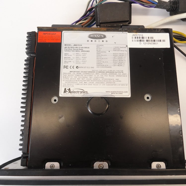 Jensen Marine JMS7010 - AM/FM CD Sirius XM Ready Boat Radio - TESTED ...