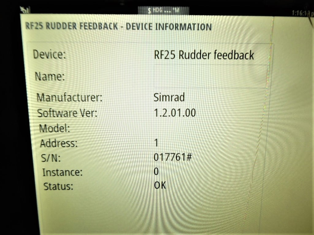 Simrad/Lowrance/B&G RF25N Rudder Feedback Unit 10756 - NEW OLD STOCK ...