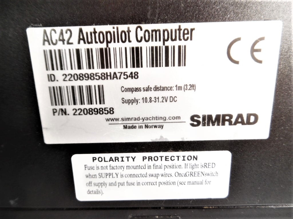 Simrad - AC42 Autopilot Computer 22089858 - For AP24/AP28 - Tested ...