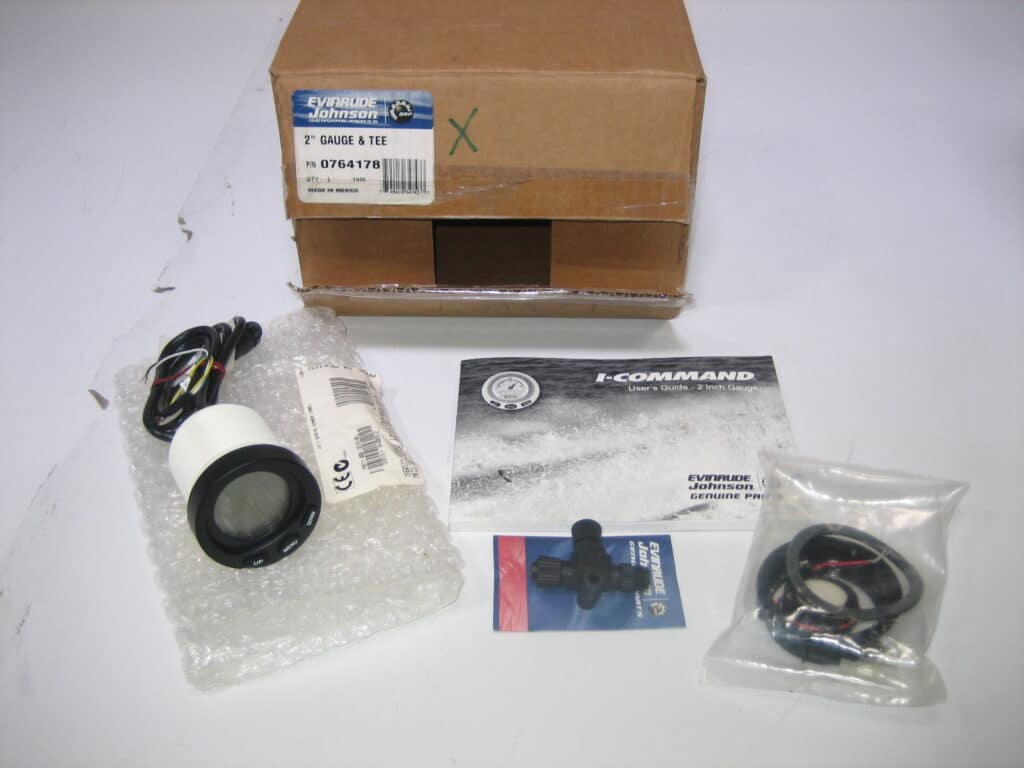 Evinrude Johnson I-Command 2 Inch Instrument Gauge Display 0764178 ...