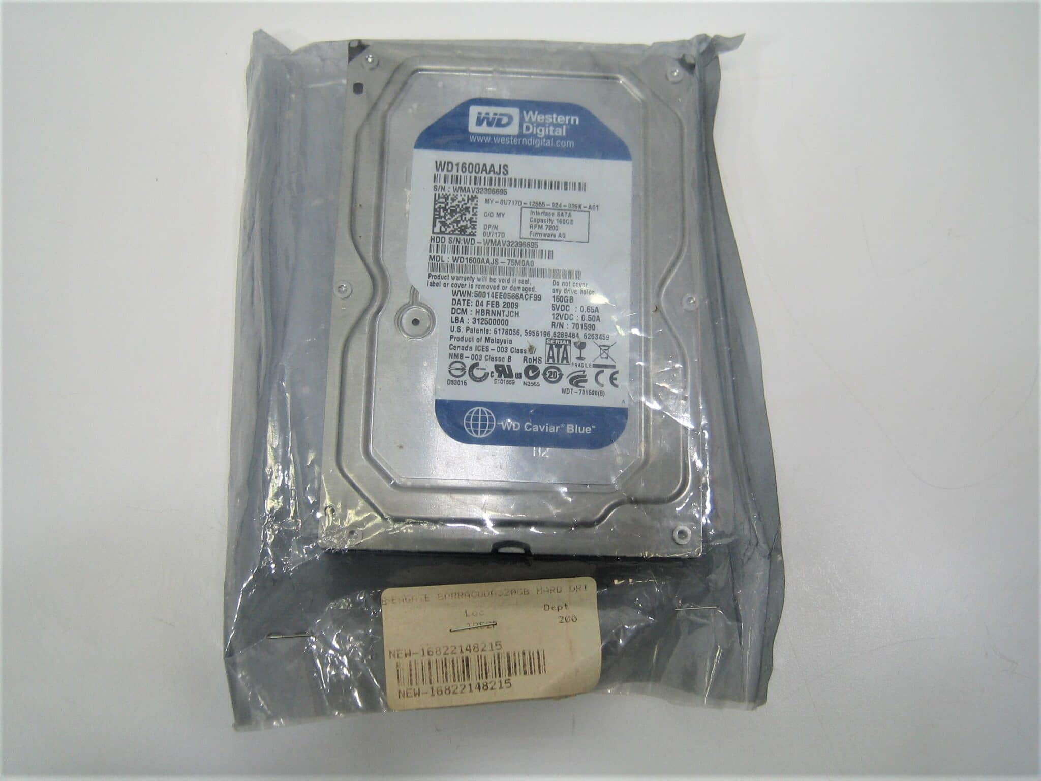 Western Digital Caviar Blue 160GB Internal 7200RPM (WD1600AAJS) HDD ...
