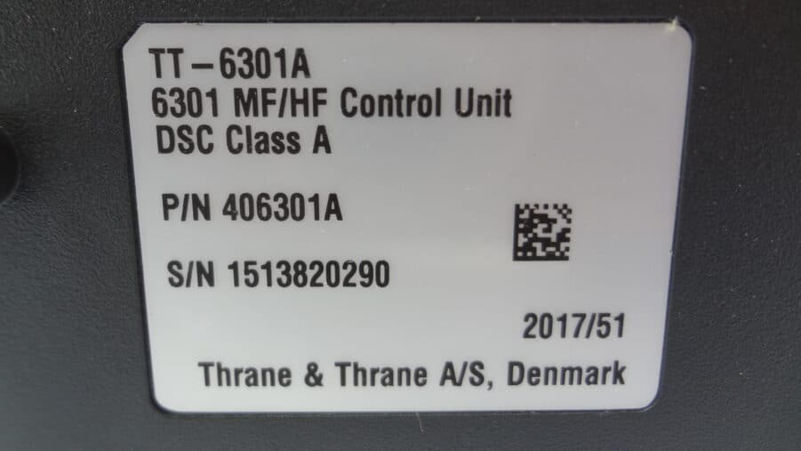 Thrane & Thrane Sailor 6301 MF/HF Control Unit DSC Class A 406301A ...