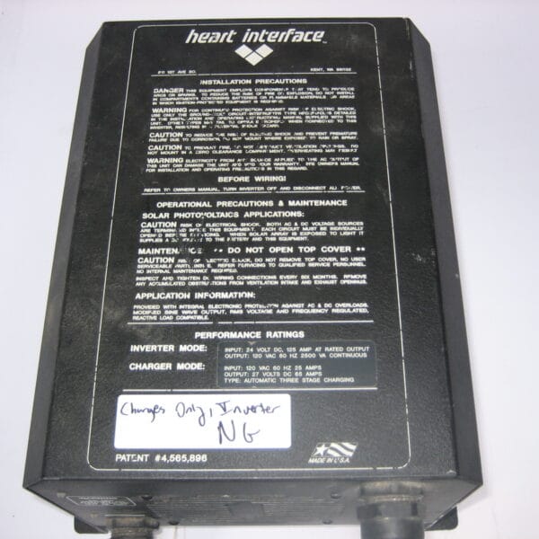 Xantrex Heart Interface Freedom 25 Charger Inverter 24v PARTS REPAIR ...