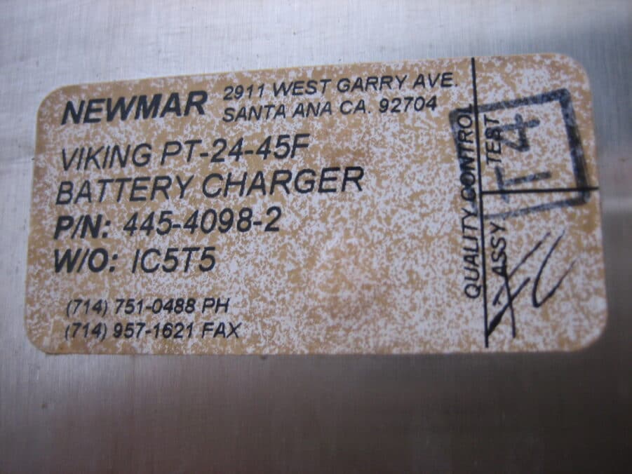 NEWMAR Phase Three PT-24-45F 24V 45 Amp Battery Charger FOR PARTS ...