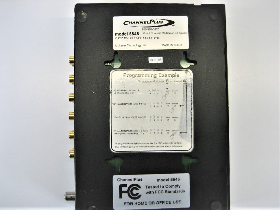 Channel Plus 5545 - Four channel Video Modulator With IR - Used - Free ...