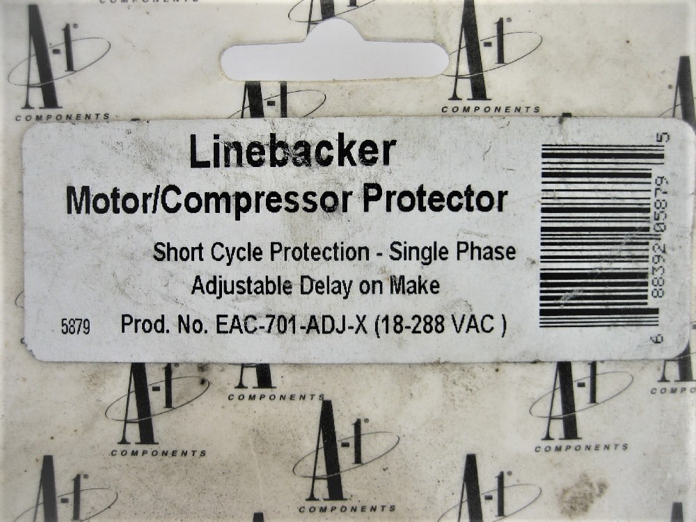 A-1 Components Linebacker Motor/Compressor Protector EAC-701-ADJ - Free ...