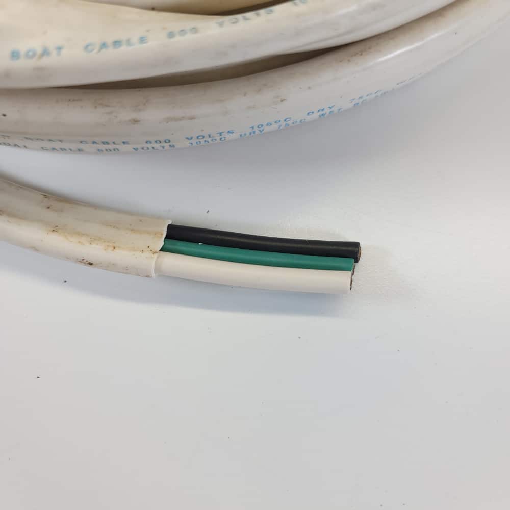 10/3 10 AWG 3 Cond Triplex Tinned Copper Wire Boat Cable UL Listed - 25 ...