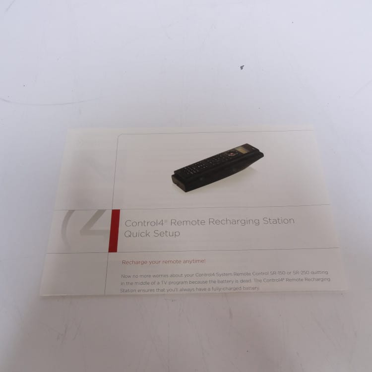 Control4 C4-SR250RS-B Remote Control Charging Station f/ SR250 System ...