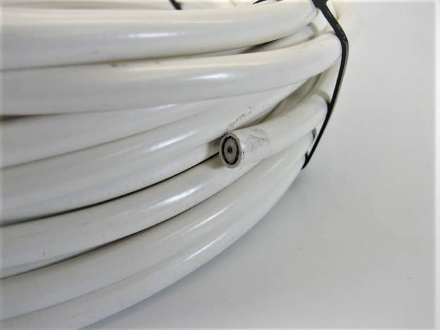 57 Feet - White RG11/U Coax Cable 14AWG Solid Copper Core - Free ...