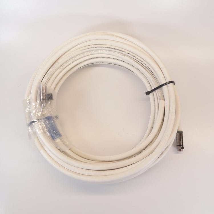 50 Feet White RG11/U Coax Cable 14AWG Solid Copper Core w/ F-Type ...