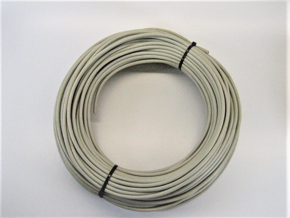 190 Feet - 22 AWG 6 Conductor Shielded Cable - White - New - Free ...
