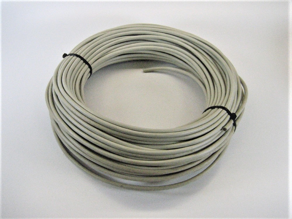 190 Feet - 22 AWG 6 Conductor Shielded Cable - White - New - Free ...