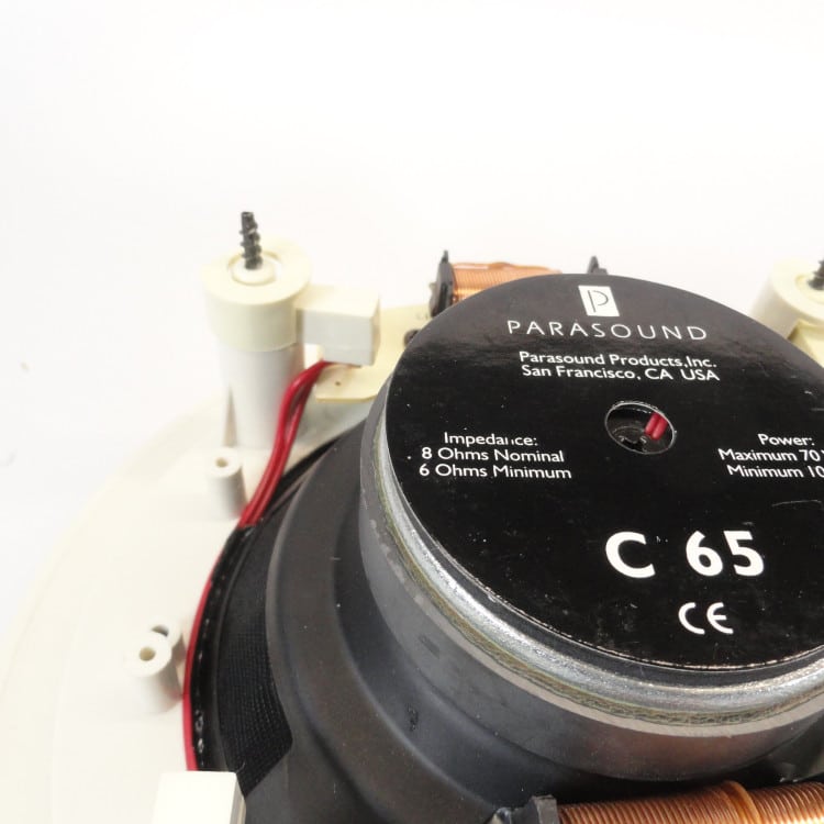 Parasound C65 - 6.5in 2-Way In-Ceiling 8ohm 70W Speaker SINGLE - OPEN ...