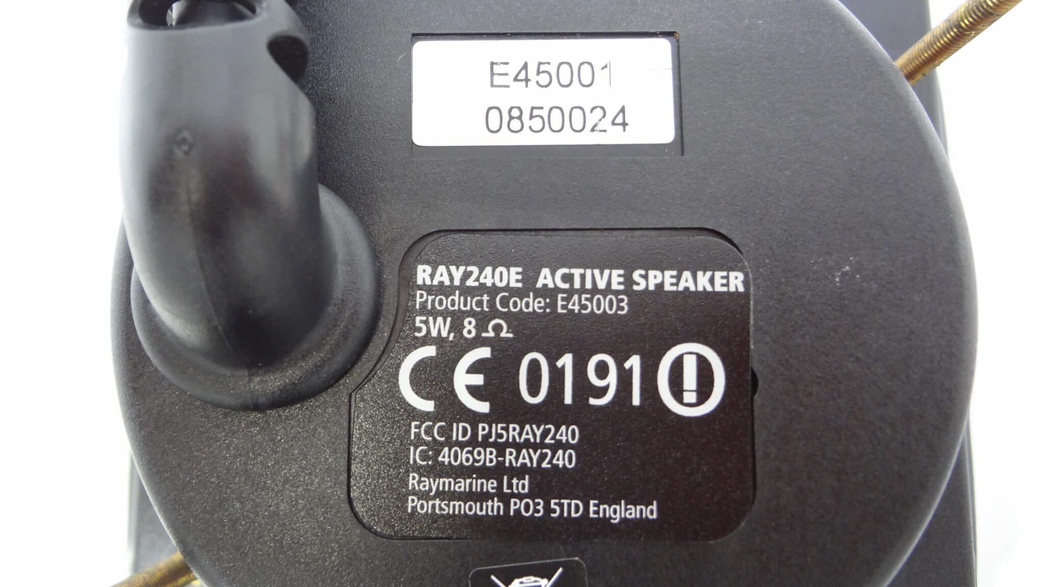 Raymarine RAY240 Ray240E Active Marine VHF Speaker E45003- Working ...