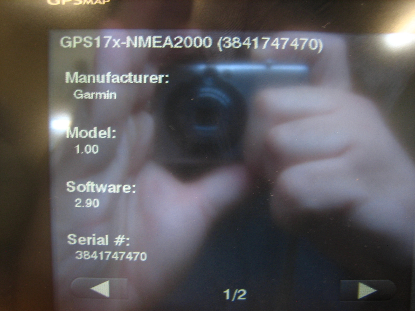 Garmin GPS-17X NMEA 2000 GPS Antenna -32 Foot Drop cable/Good Cond/Free ...