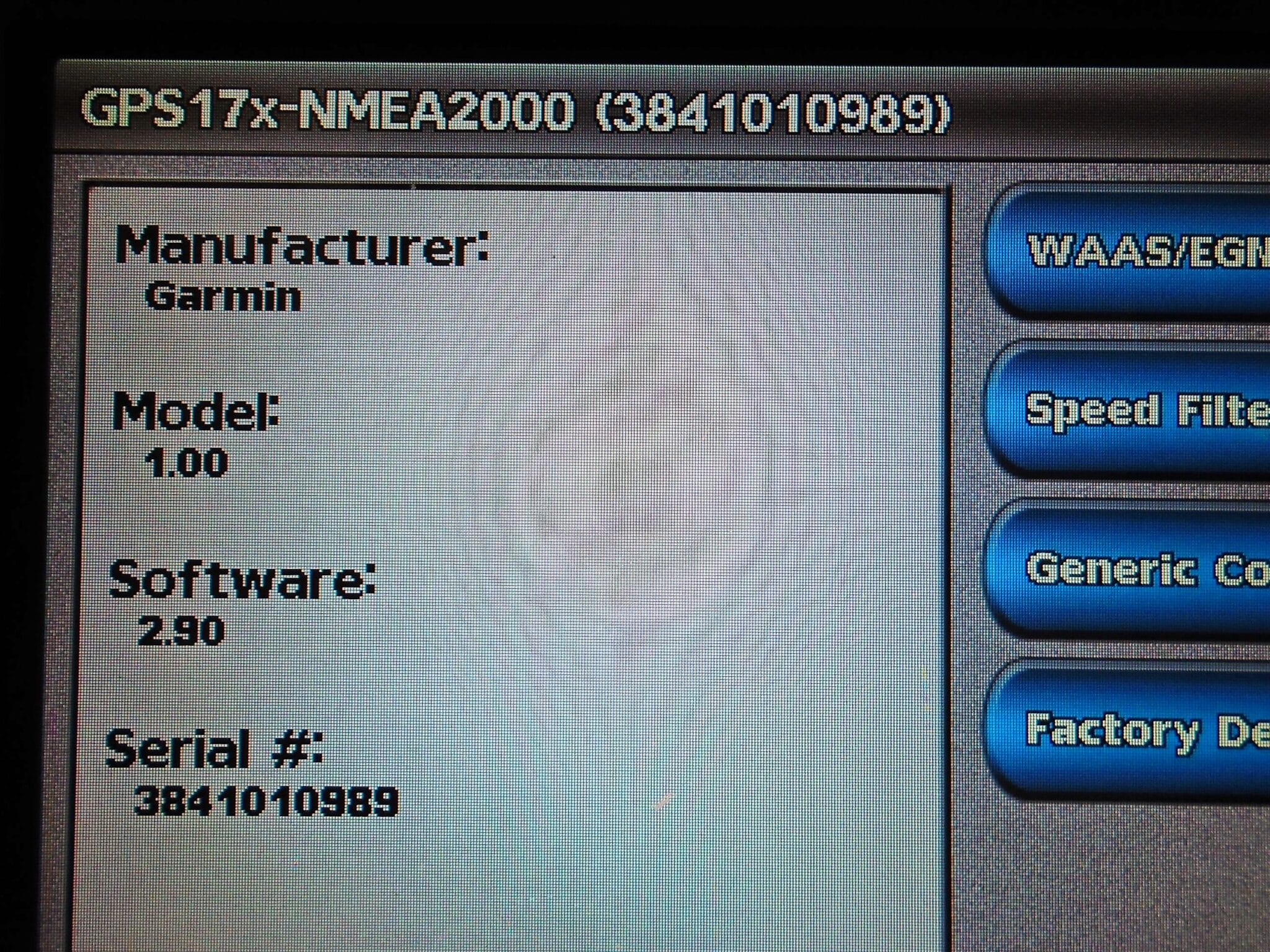 Garmin GPS-17X NMEA 2000 GPS Antenna -32 Foot Drop cable (Good Cond ...