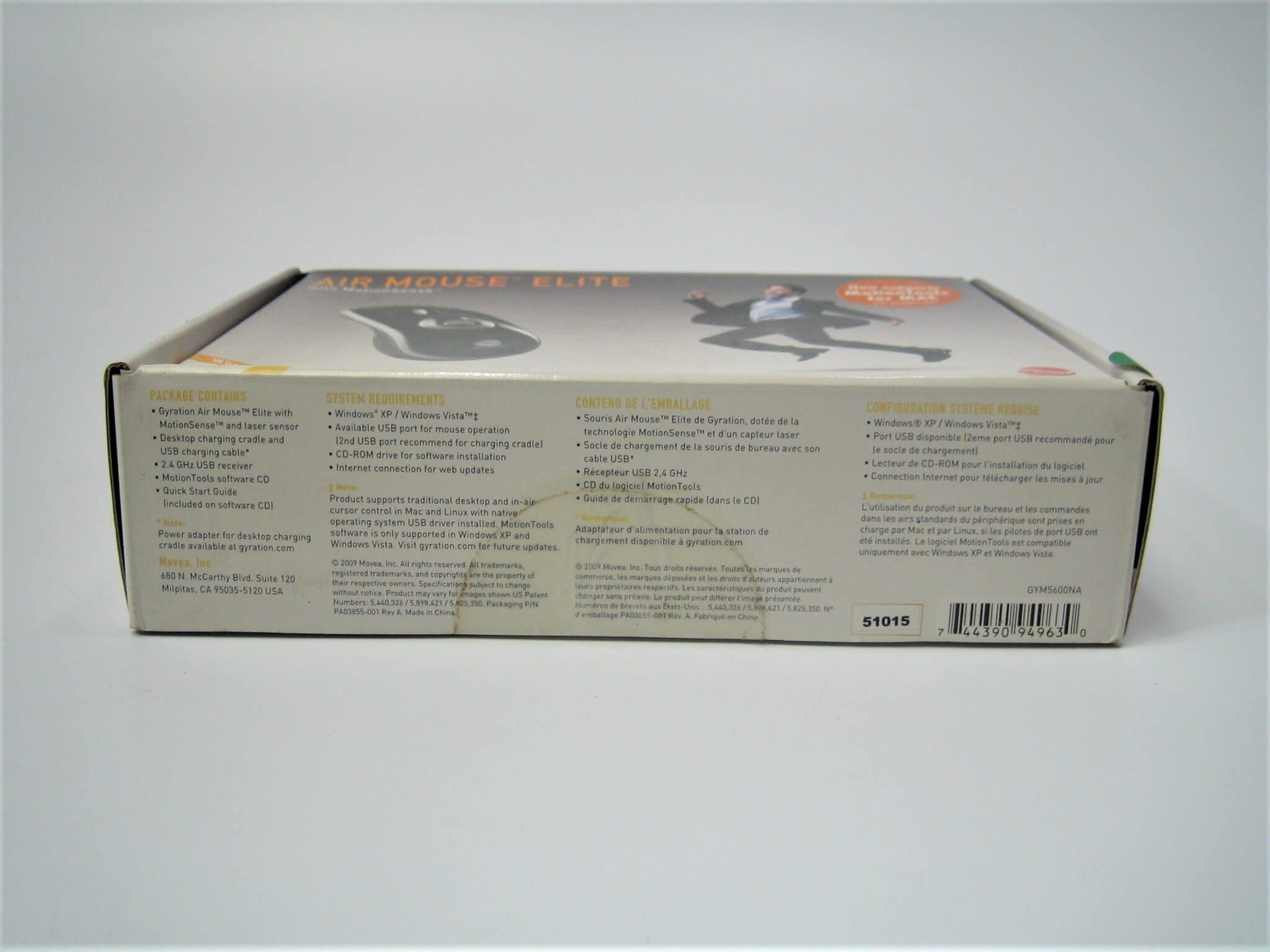 Gyration GYM5600NA Air Mouse Elite With MotionSense Laser Sensor 2.4Ghz ...