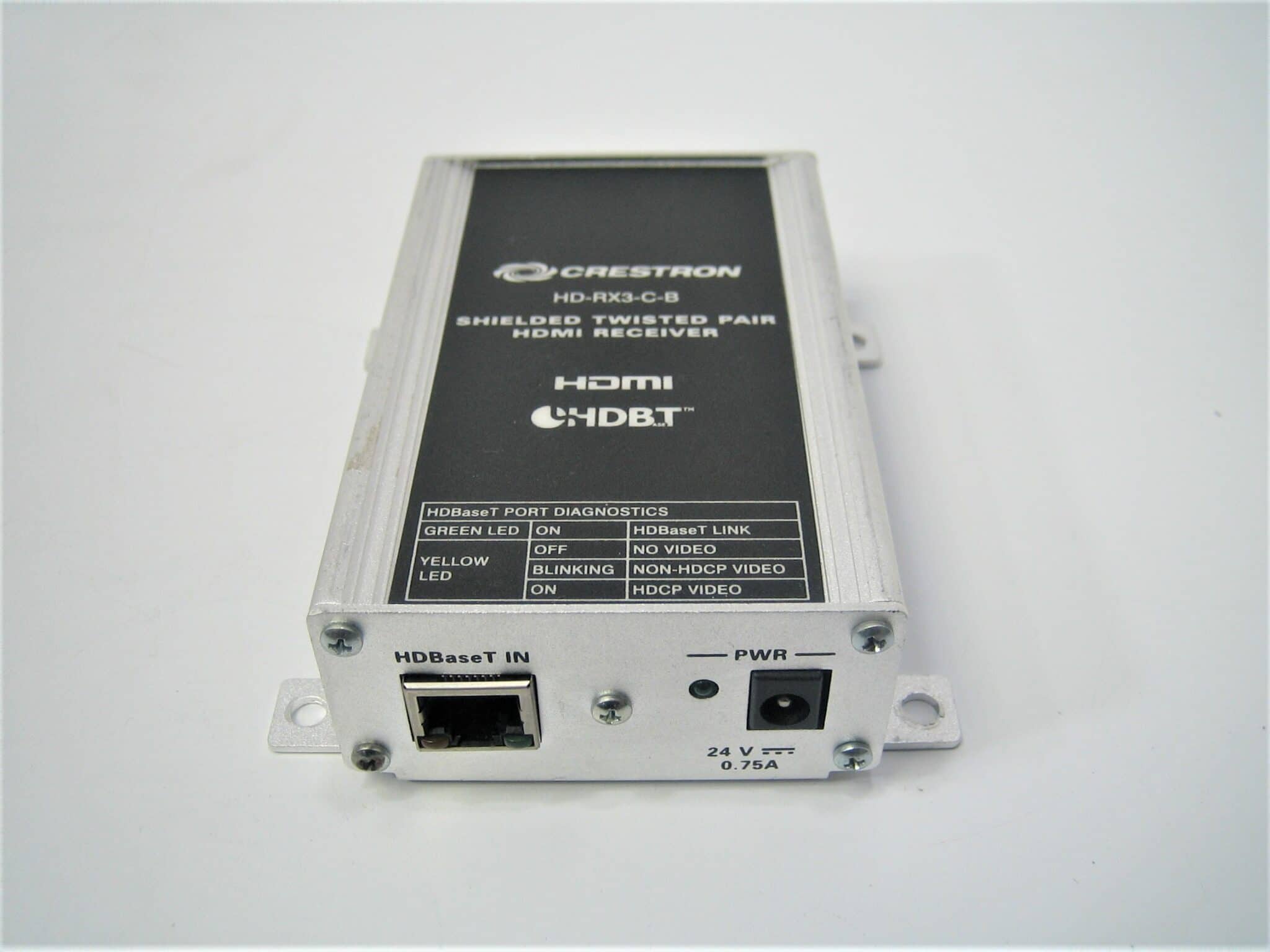 Crestron HD-RX3-C-B & HD-TX3-C-B Shielded Twisted Pair HDMI RX / TX Set ...
