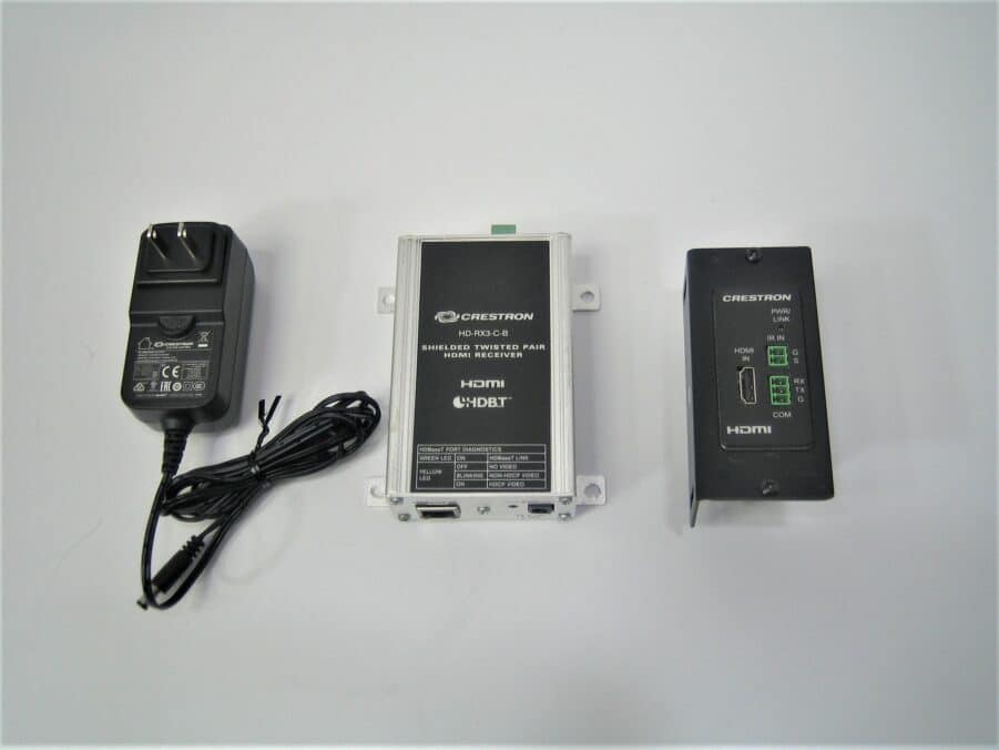 Crestron HD-RX3-C-B & HD-TX3-C-B Shielded Twisted Pair HDMI RX / TX Set ...