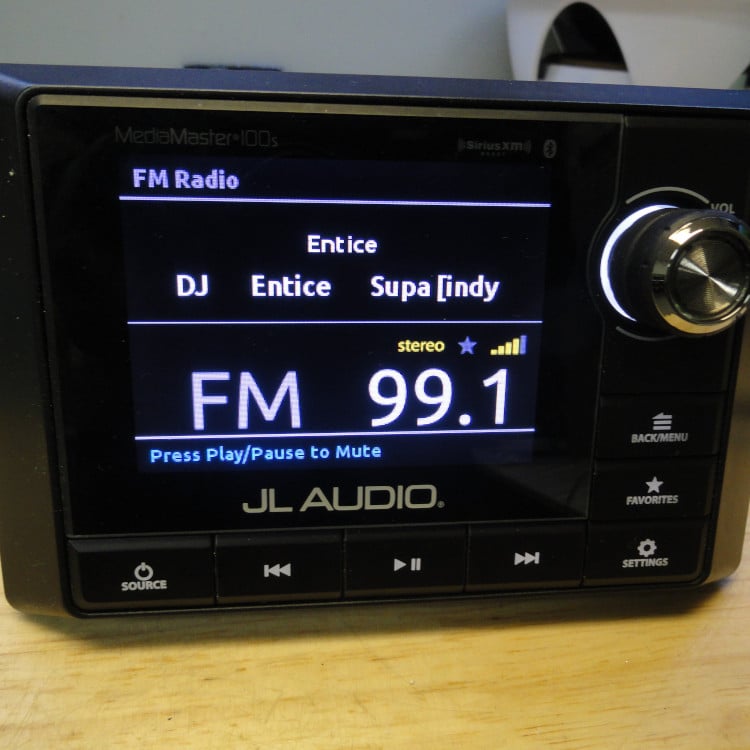 JL Audio MM100s-BE MediaMaster Marine Boat AM/FM/WB/XM Bluetooth Radio ...