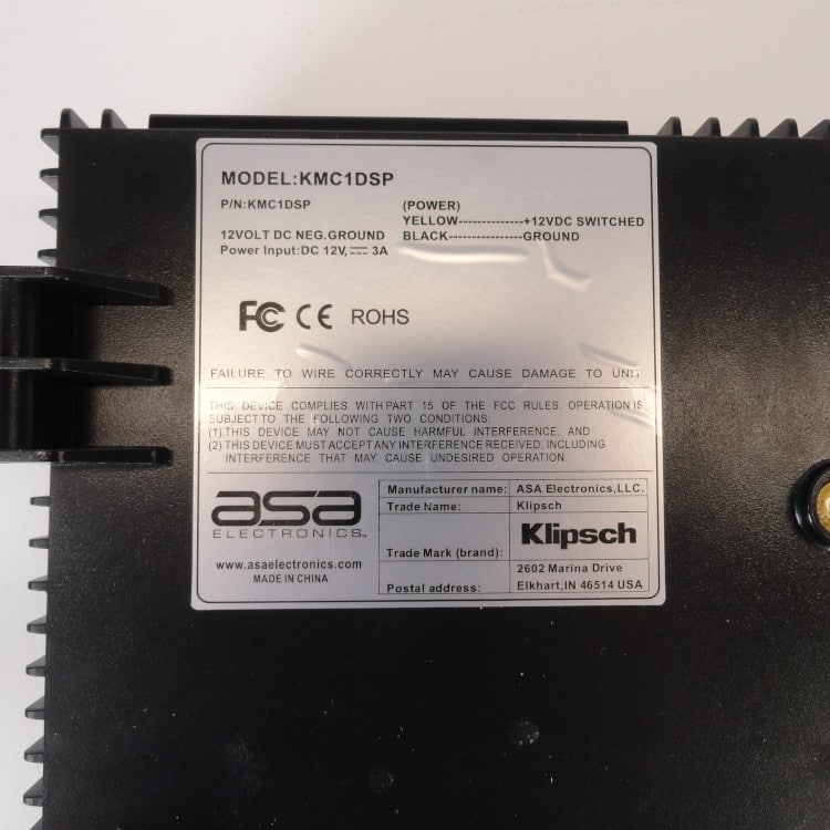 Klipsch Mastercraft KMC1DSP - Marine Radio Zone Controller f/ KMC1SUZC ...