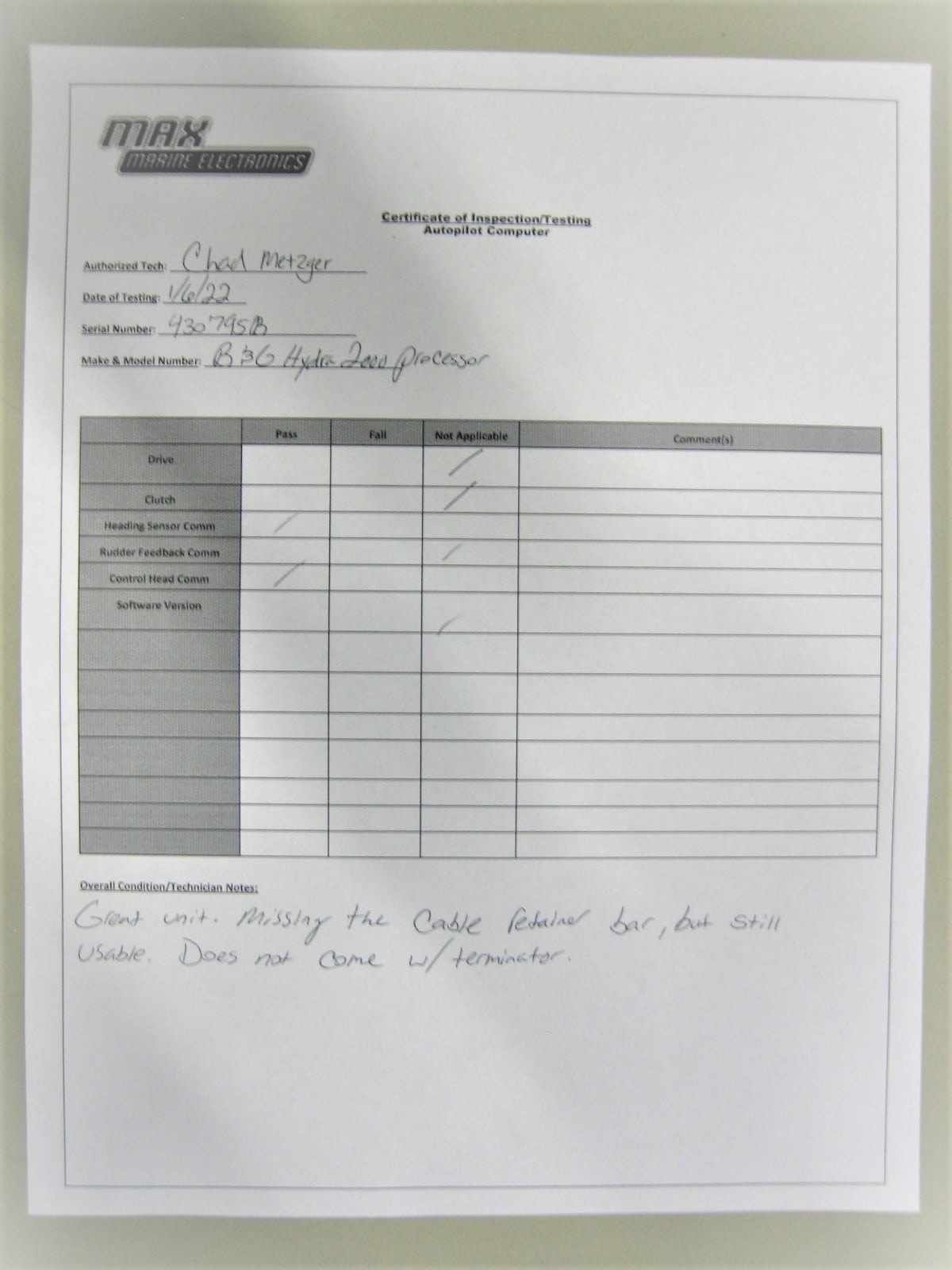 BandG Hydra Processor H9219450301 / Hydra 2000 - Tested- Free Shipping ...