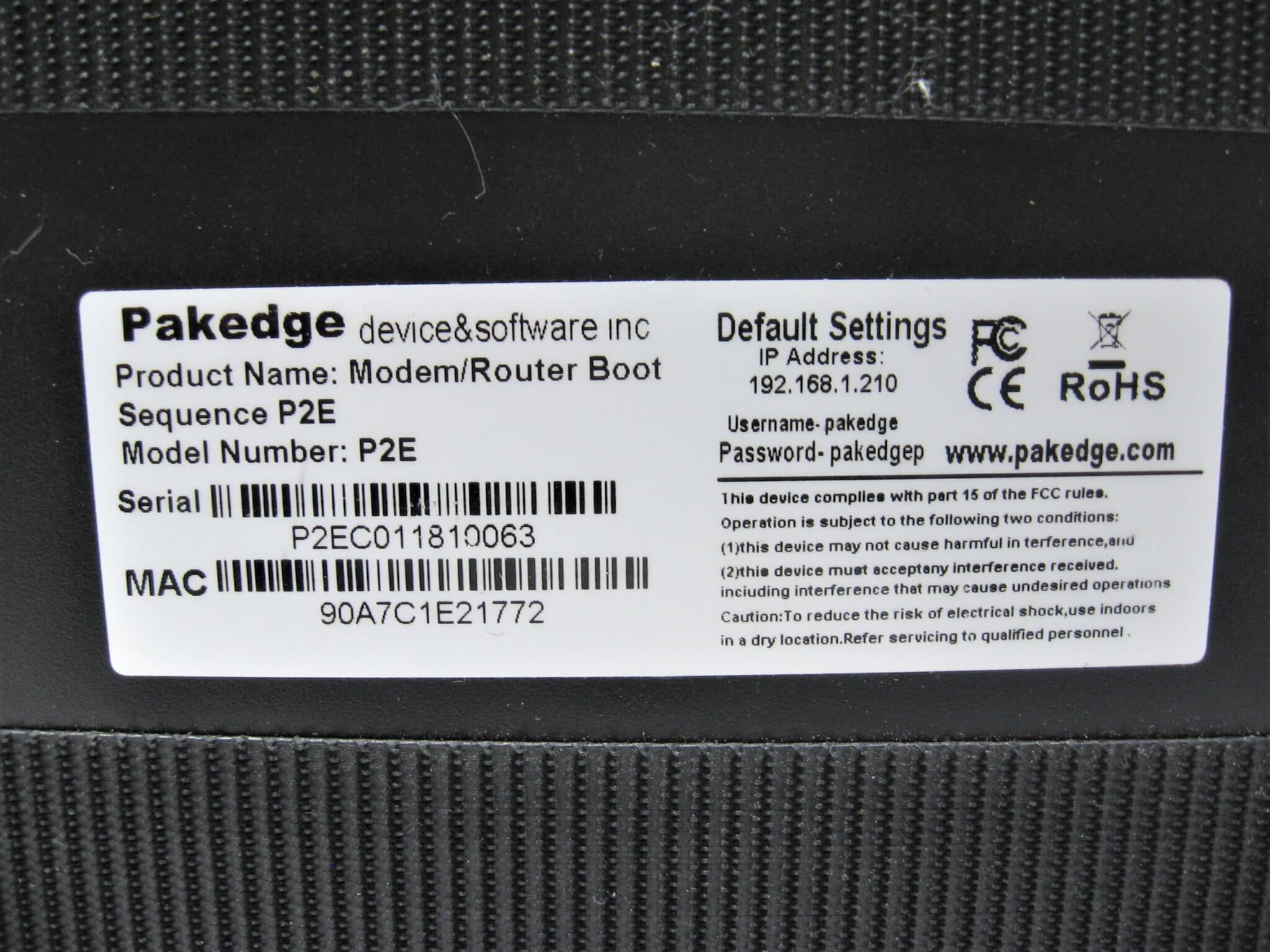 P2E Modem/Router Boot Sequence Power Distribution Unit w/ Power Cable ...