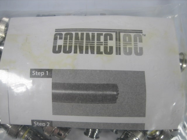 CONNECTEC CM-RG59M-BNC RoHS RG59 BNC Male Compression Fittings - Pack ...