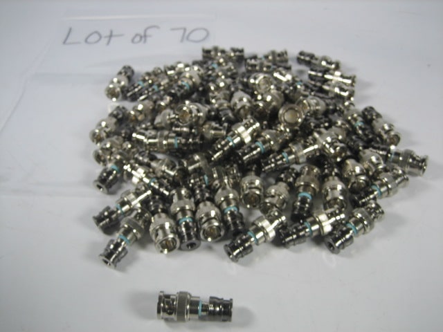 CONNECTEC CM-RGB23-BNC RoHS Mini-RG59 BNC Male Compression Fittings ...