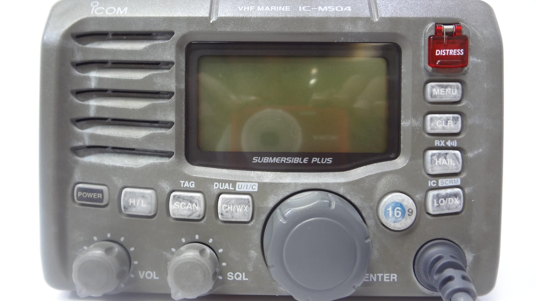 Icom IC-M504 Submersible Marine Fixed Mount VHF Radio Transceiver Unit ...