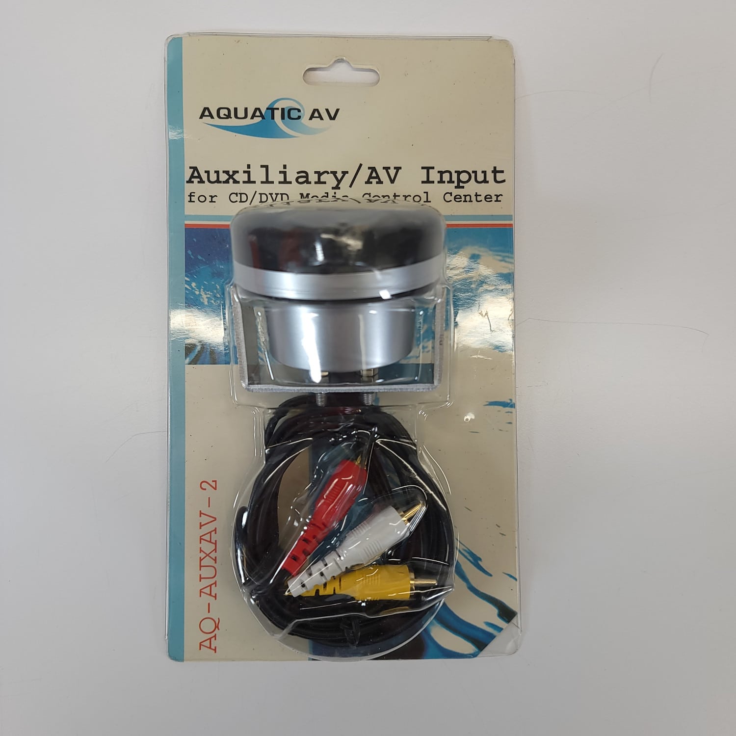Aquatic AV AQ-AUXAV-2 Marine Grade AV Aux Boat Input Plate - NEW OLD STOCK - Max Marine Electronics
