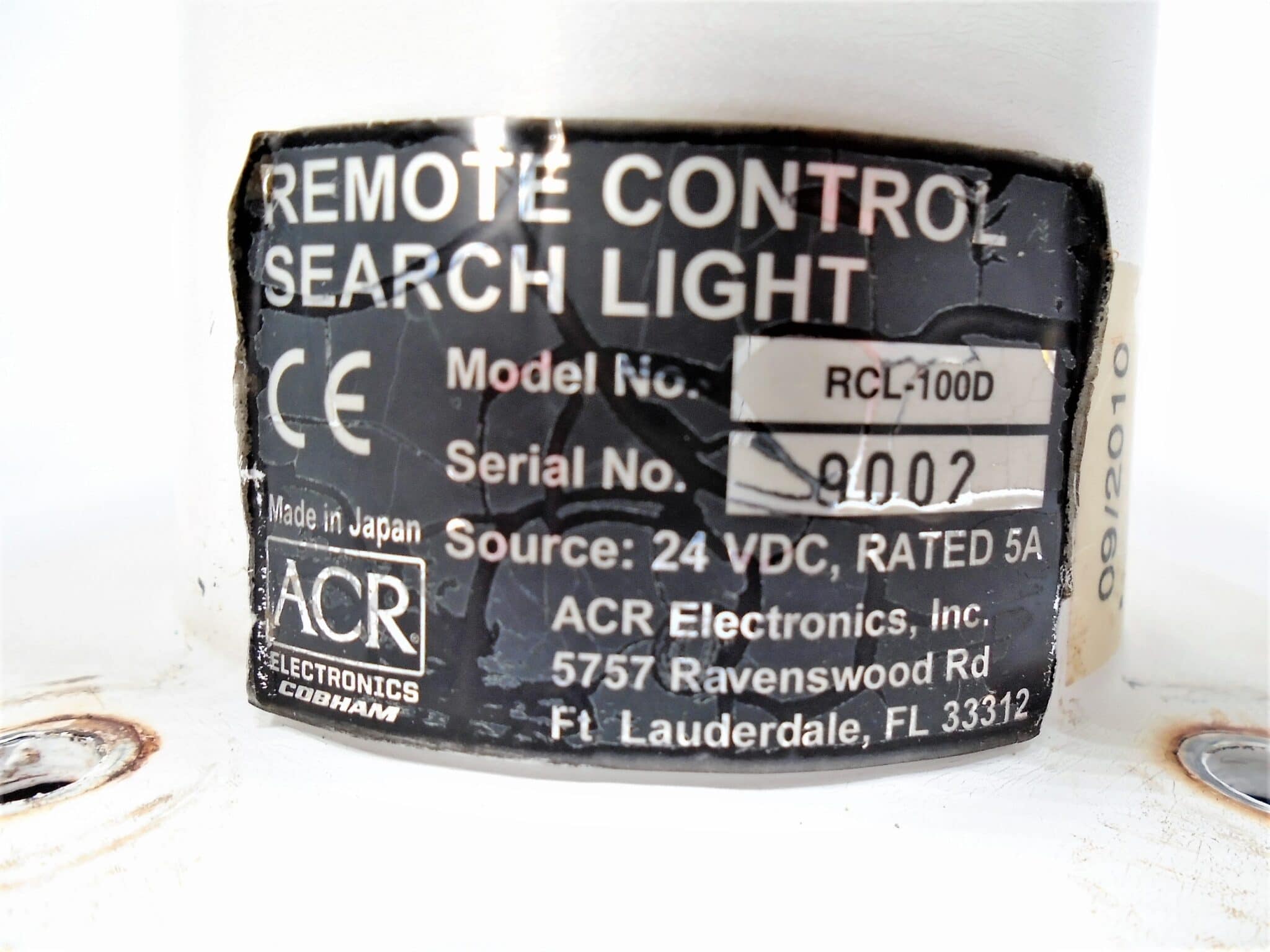 ACR RCL-100D Remote Control 24V Search Light Complete - TESTED GOOD ...