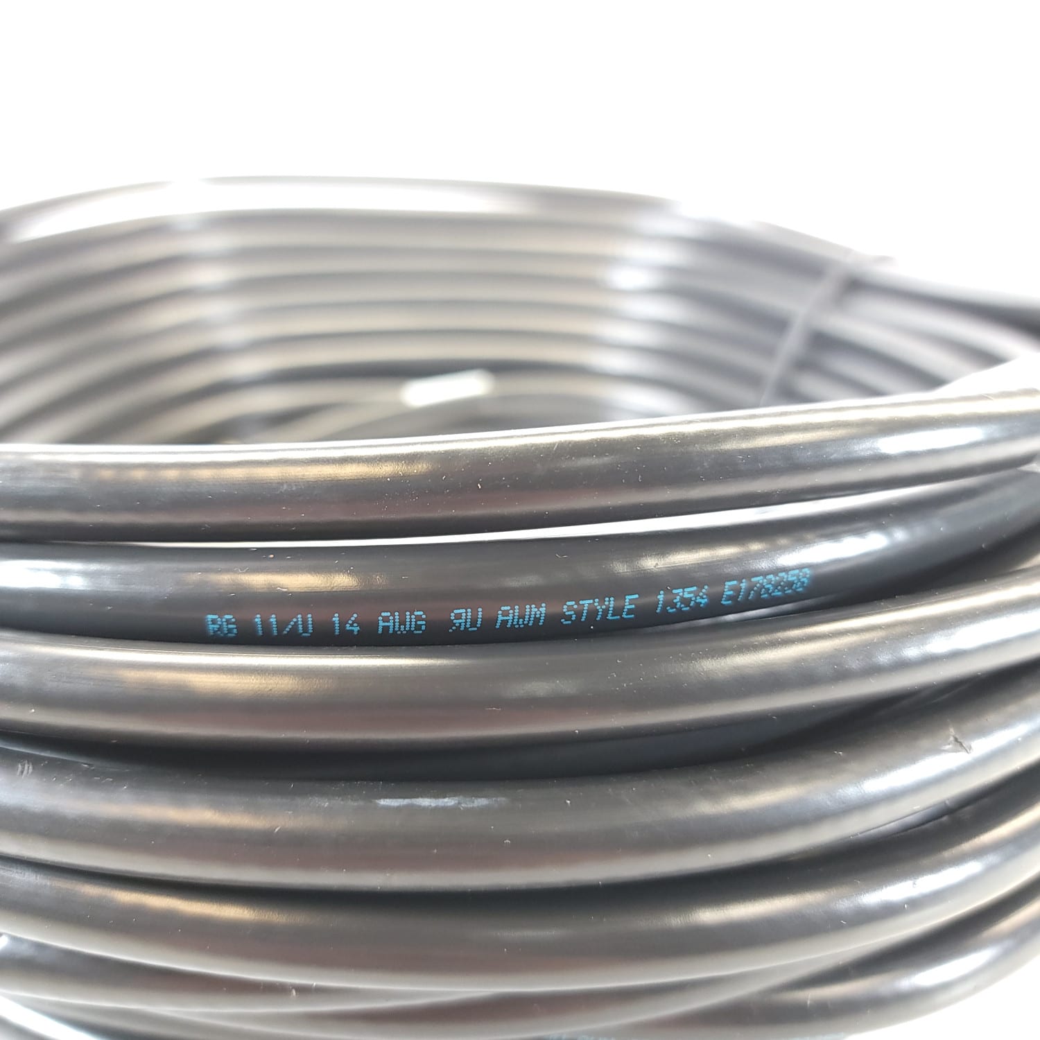 RG11/U RG11U Coaxial Cable Wire w/ F-Type Male Connectors - 100ft - Max ...