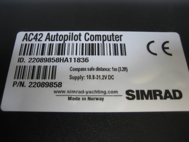 Simrad - AC42 Autopilot Computer 22089858/For AP24/AP28-Tested and ...