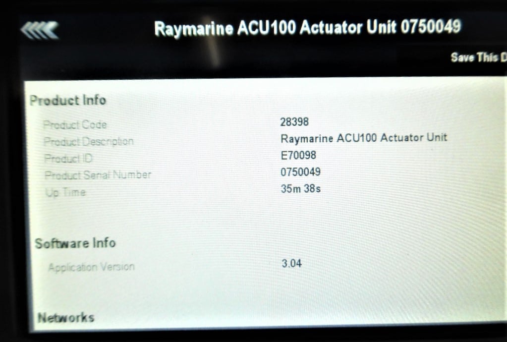 Raymarine Evolution Autopilot - ACU-100 - Power/Tiller/Wheel - Tested ...