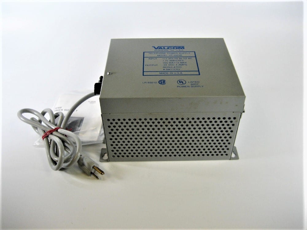 Valcom 24 Volt Power Supply VP-4024B - w/ Rackmount Ears - Used - Free ...