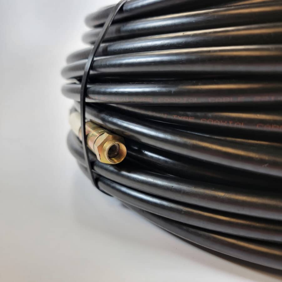 Belden 8213 RG11/U Coaxial Cable w/ F-Type Male Connectors - 150ft ...