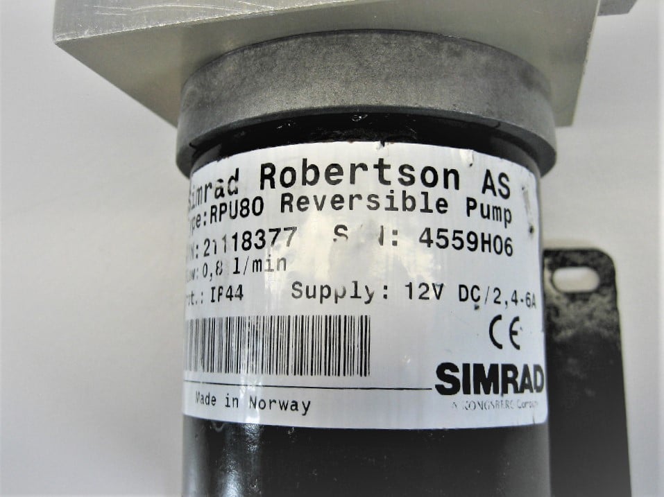 Simrad-RPU80 Boat Autopilot Pump Reversible PN21118377 12VDC - TESTED ...